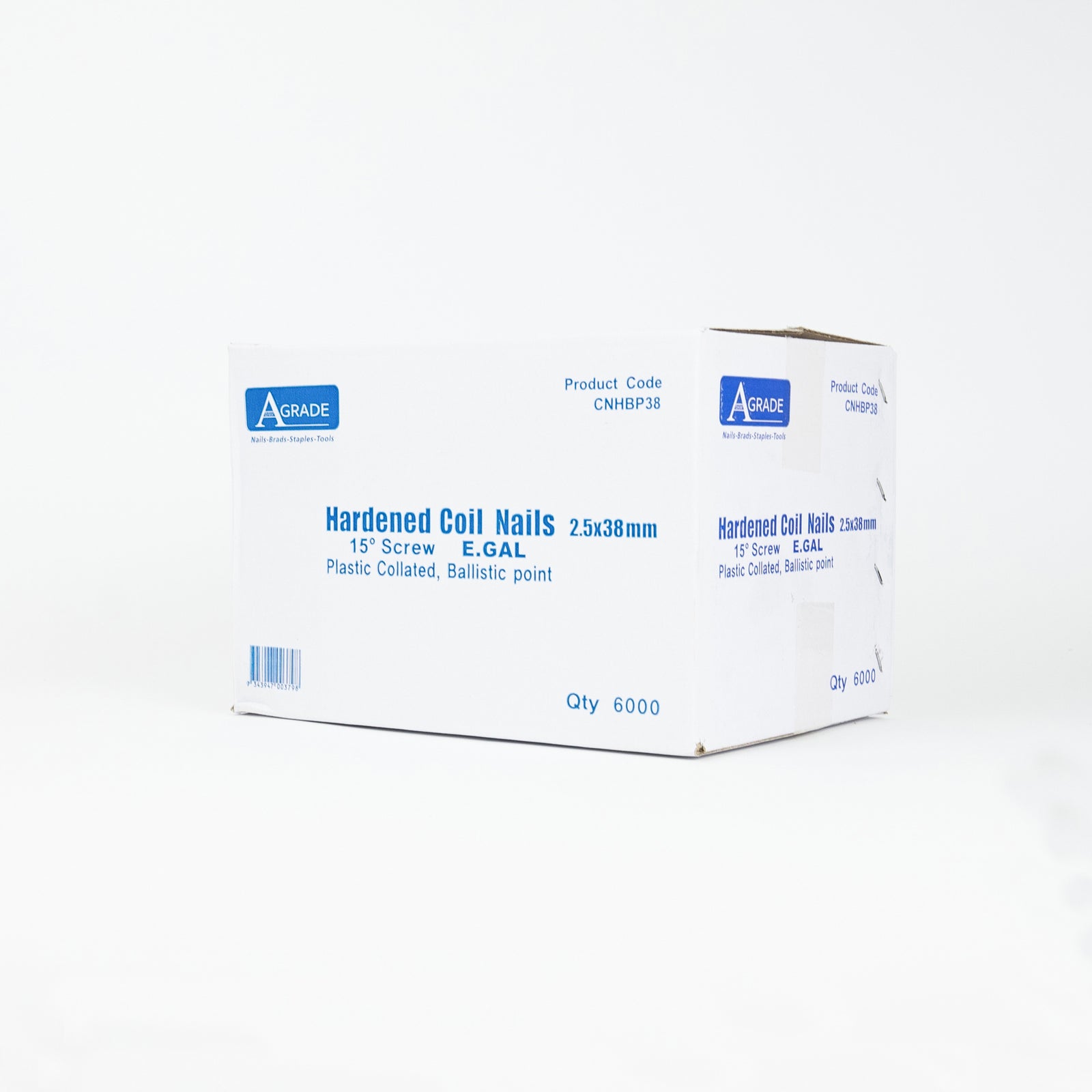 15° PLASTIC COLLATED HARDENED BALLISTIC POINT COIL NAILS – AGrade ...